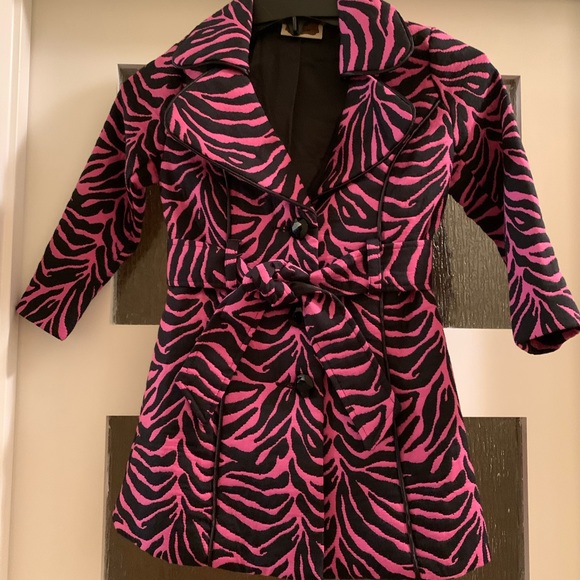 Vintage Couture | Jackets & Coats | Vintage Couture Girls Pink Zebra ...